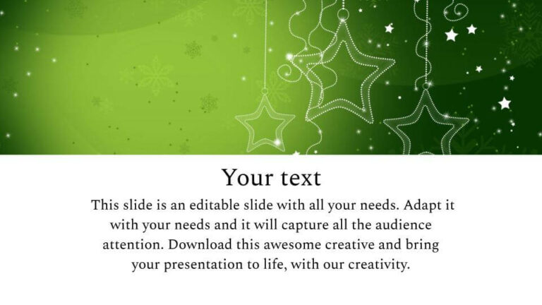 Free Green Christmas Powerpoint Background | Master Bundles