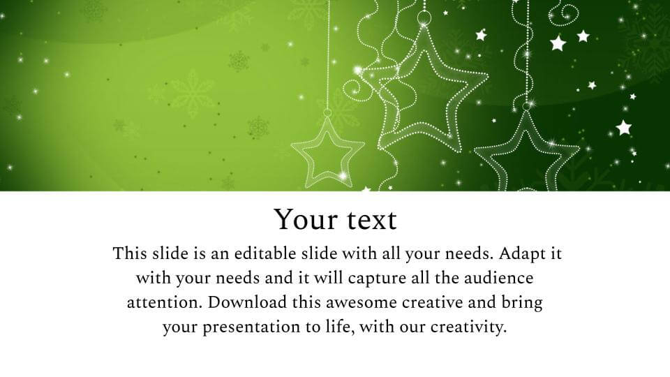 Free Green Christmas Powerpoint Background | Master Bundles