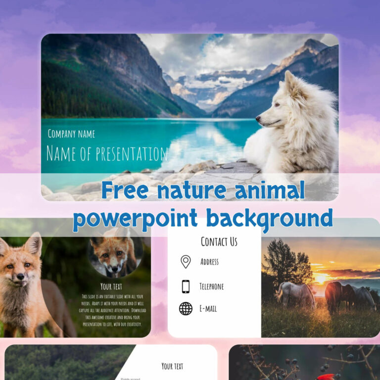 Free Nature Animal Powerpoint Background – MasterBundles