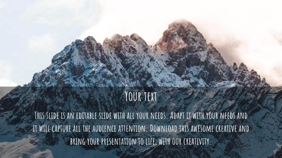 Free Nature Mountain Powerpoint Background | Master Bundles