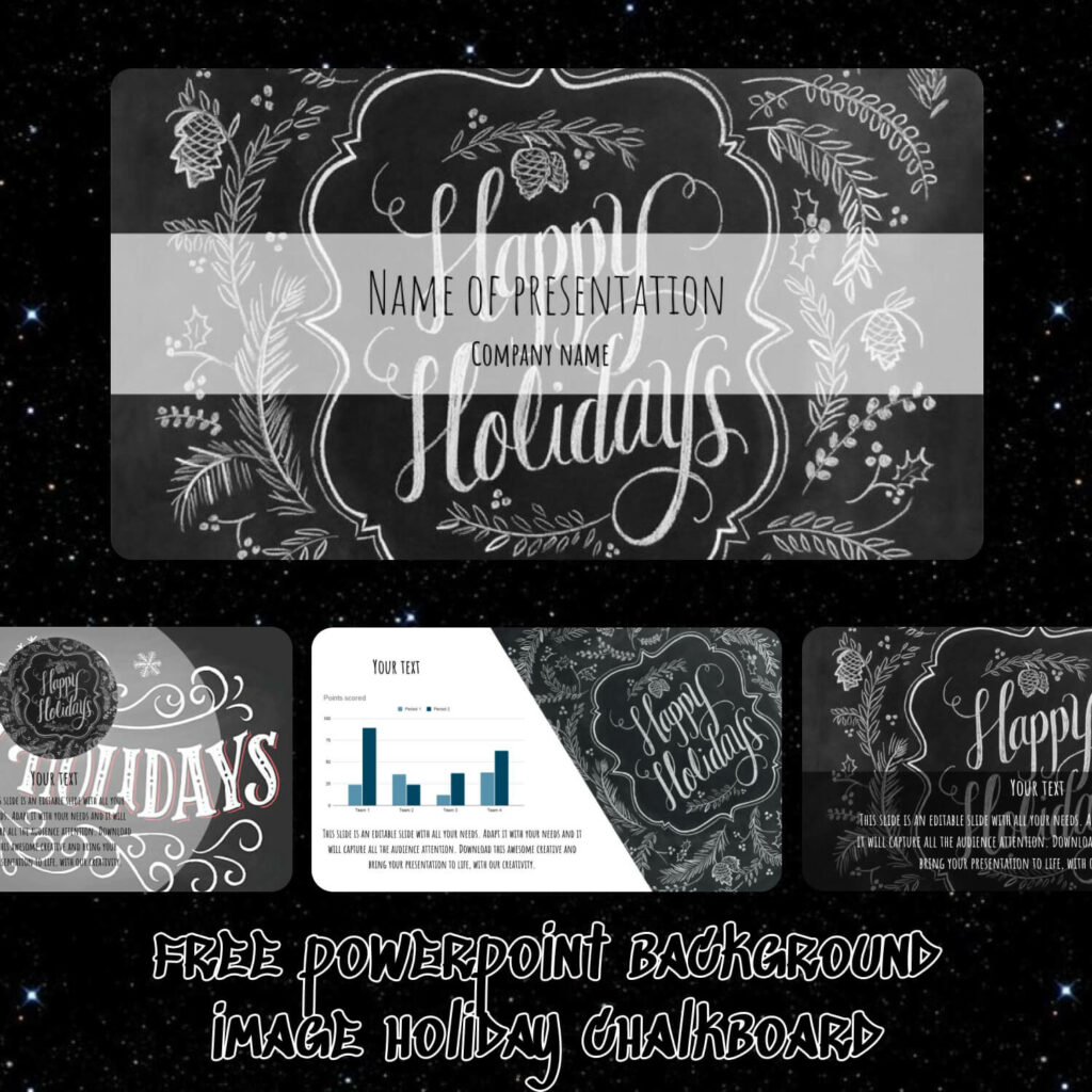 Free Powerpoint Background Image Holiday Chalkboard – MasterBundles