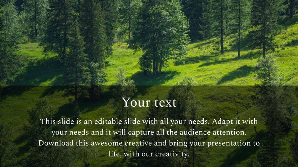 Free Powerpoint Green Environment Background | Master Bundles