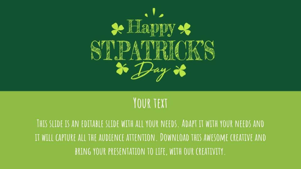 Free St. Patrick's Day Powerpoint Background | Master Bundles