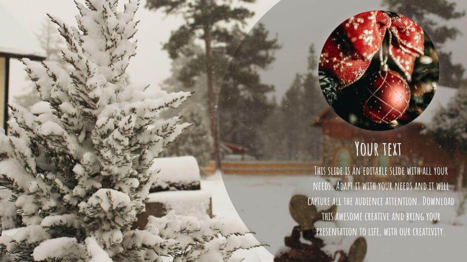 Free Winter Holiday Powerpoint Background | Master Bundles