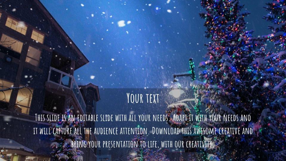 Free Winter Holiday Powerpoint Background | Master Bundles