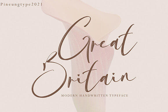 Great Britain Stylish Script Font – MasterBundles