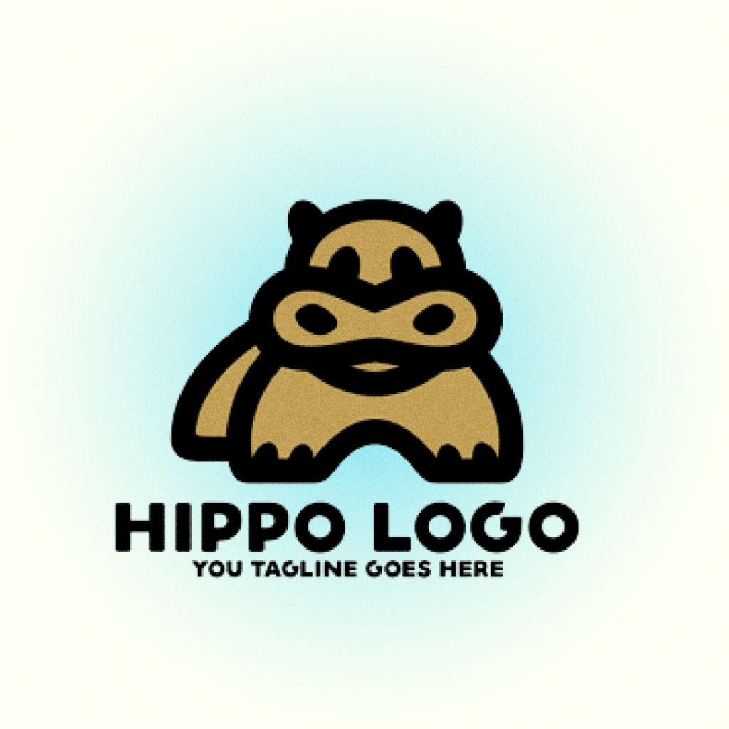 Cool Hippo Logo Template – MasterBundles