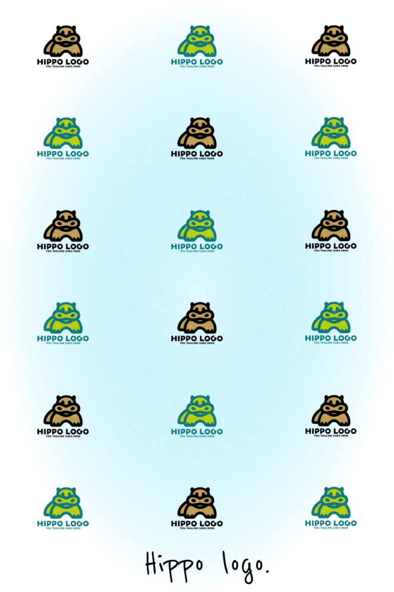 Cool Hippo Logo Template – MasterBundles