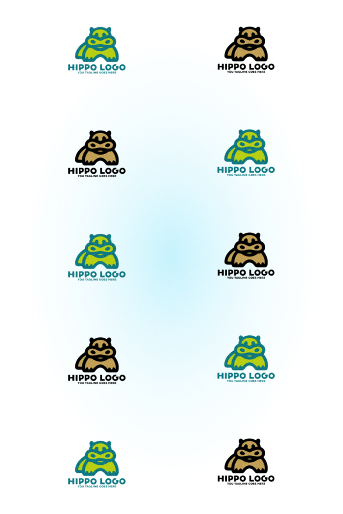 Cool Hippo Logo Template – MasterBundles