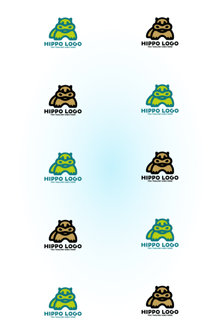 Cool Hippo Logo Template – MasterBundles