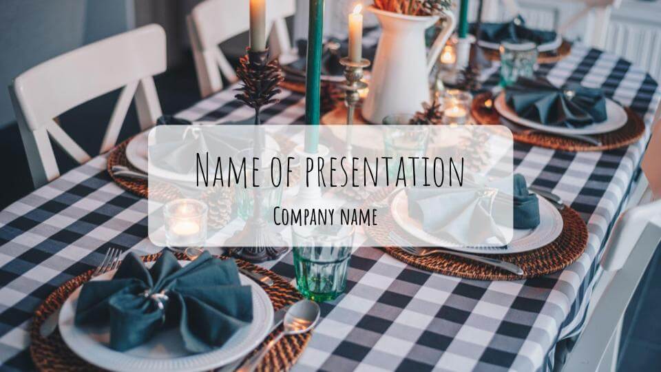 Holiday Table Powerpoint Background – MasterBundles