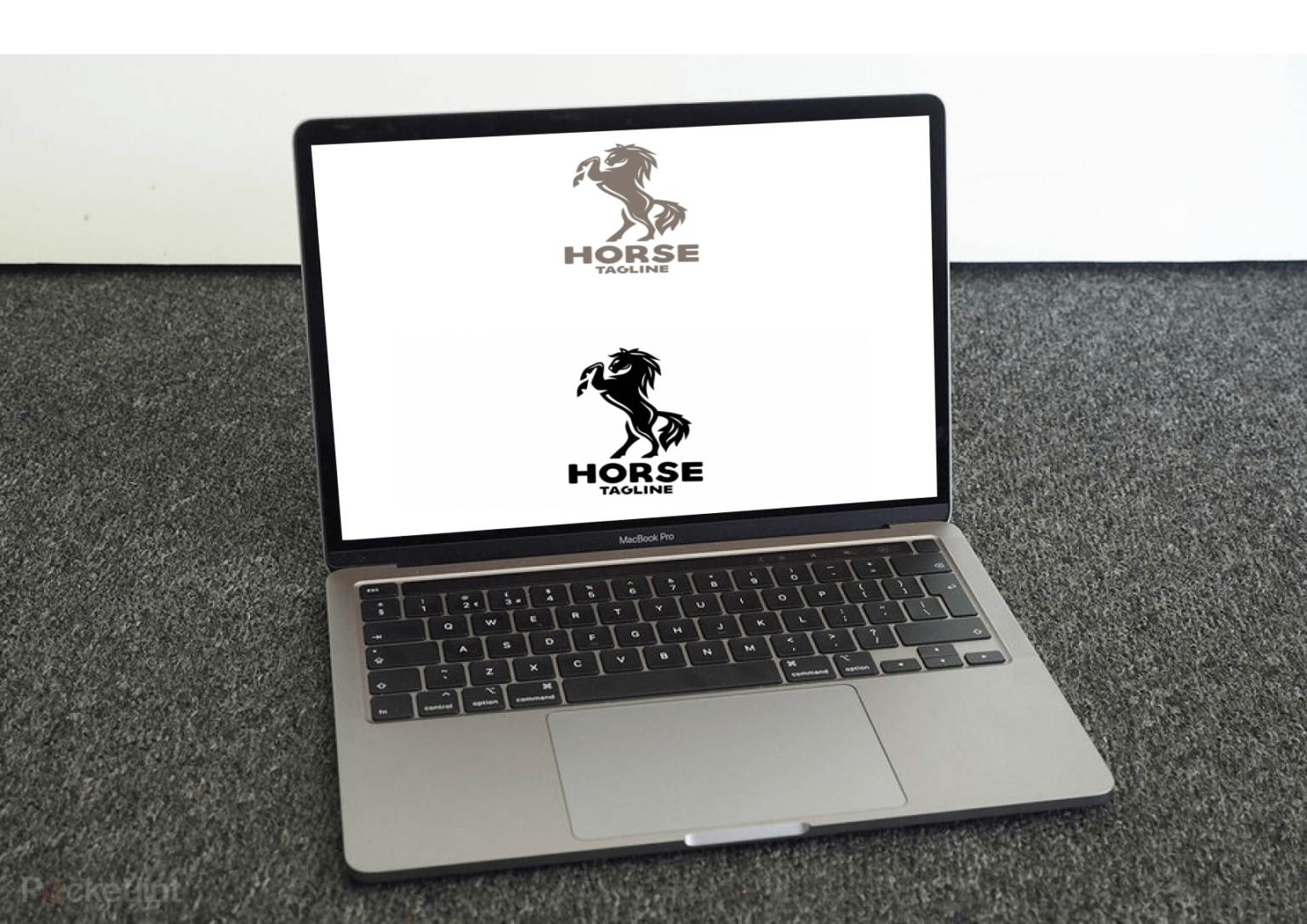 Horse Tagline logo – MasterBundles