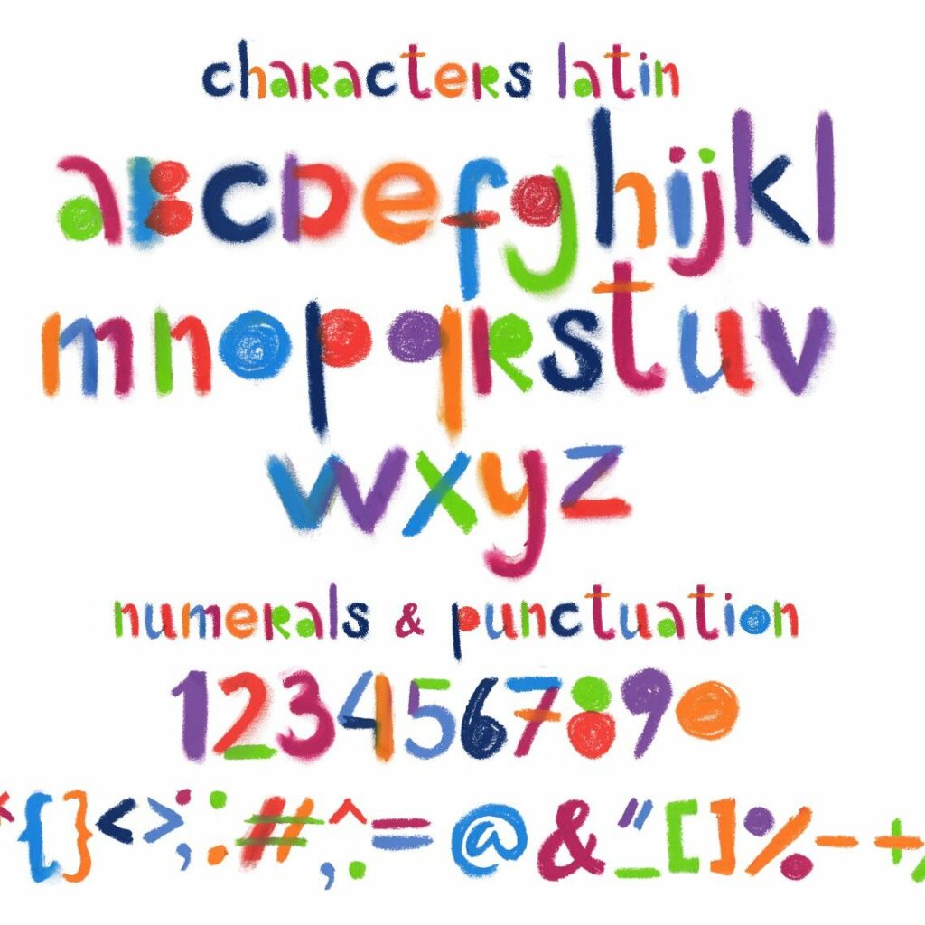 "Little Monster" Bitmap Trendy Color Font – MasterBundles