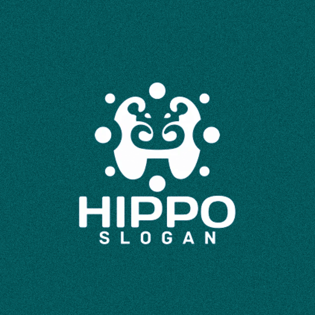 Modern Hippo Logo – MasterBundles
