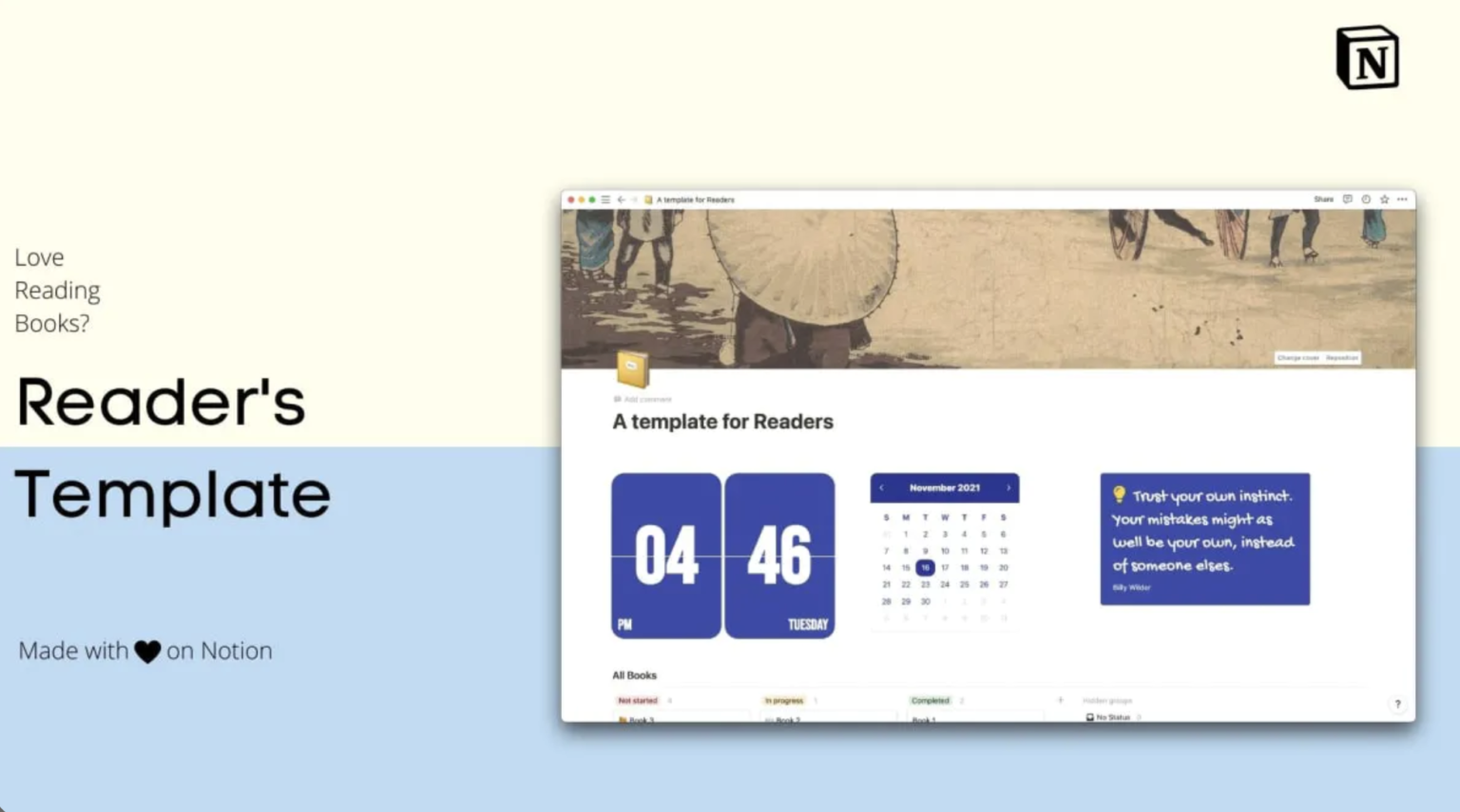 Reader's Template – MasterBundles