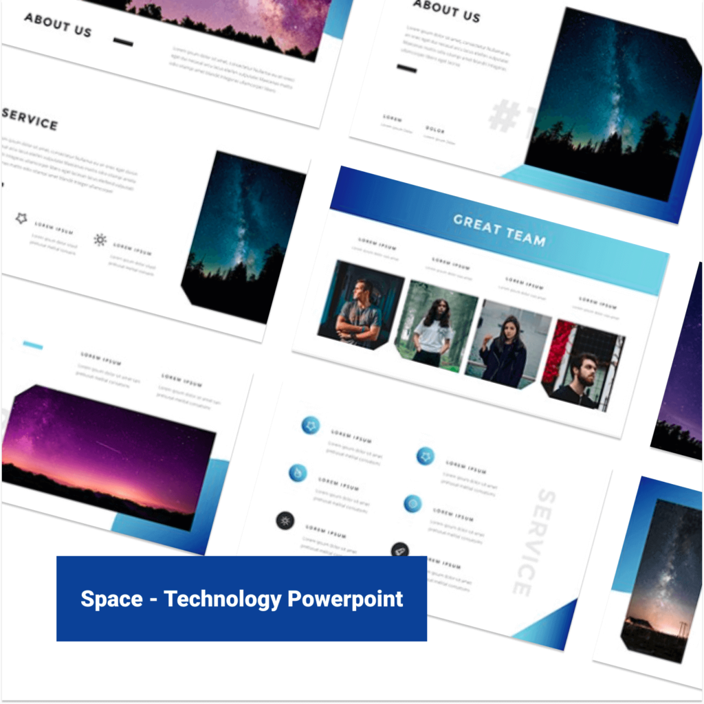 Space - Technology Powerpoint – MasterBundles