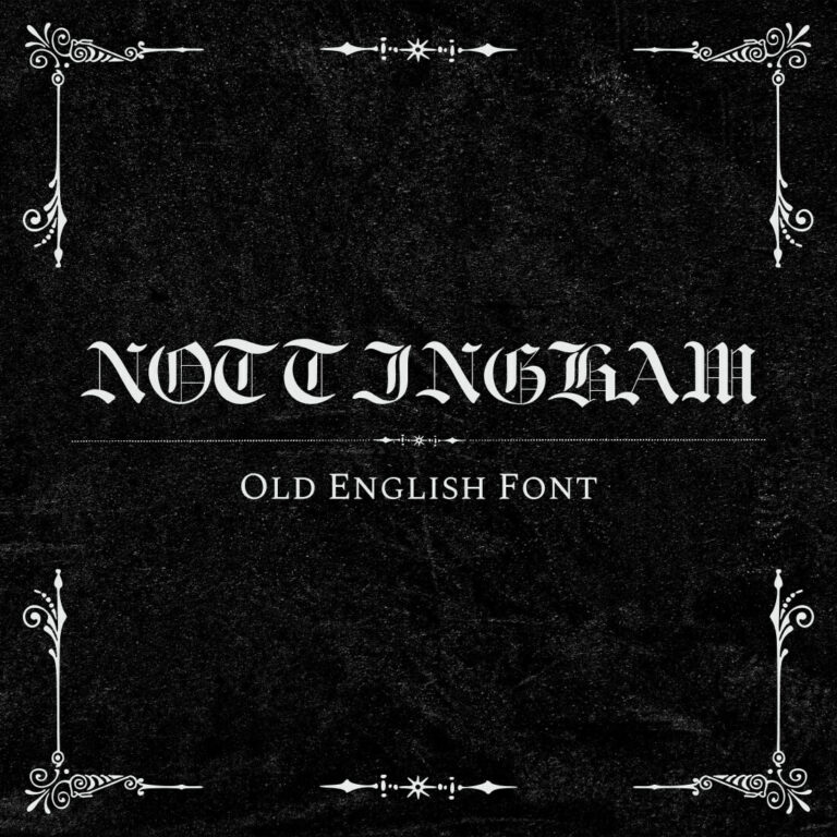 Nottingham Old English Font – MasterBundles
