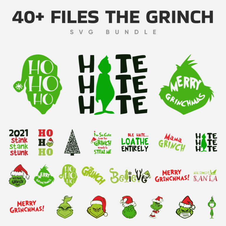 40+ Files The Grinch SVG Bundle – MasterBundles