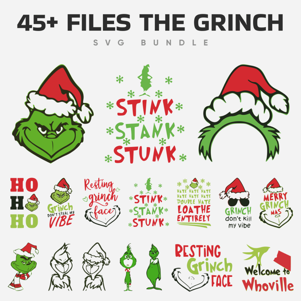 45+ Files The Grinch SVG Bundle – MasterBundles