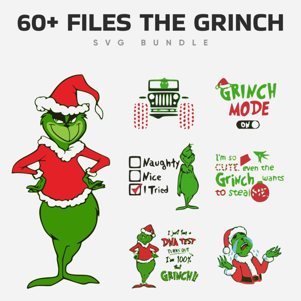 60+ Files The Grinch SVG Bundle – MasterBundles