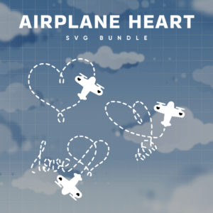 Airplane Heart SVG Bundle – MasterBundles