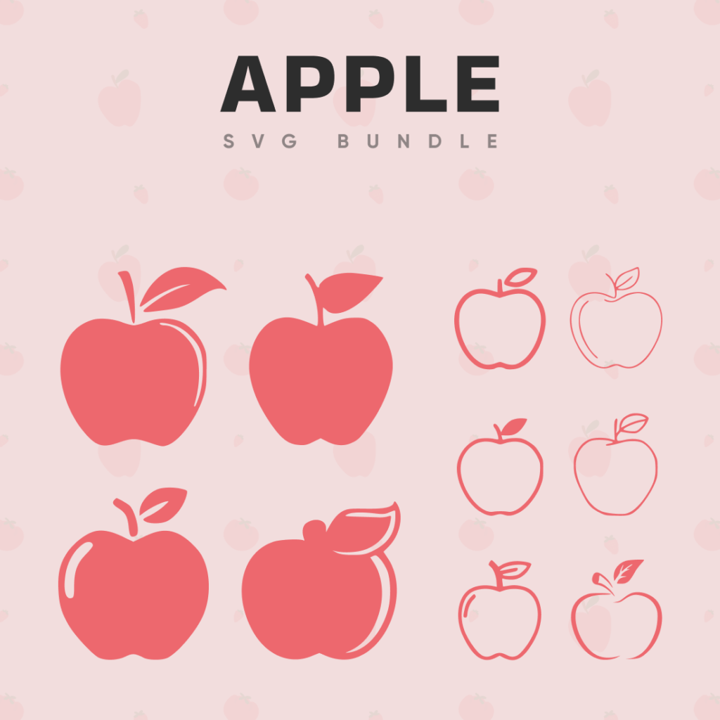 68 Apple SVG Files: Huge Collection – MasterBundles