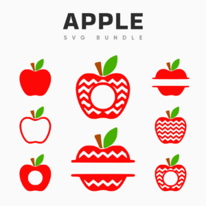 68 Apple SVG Files: Huge Collection – MasterBundles