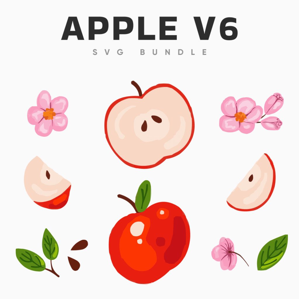 68 Apple SVG Files: Huge Collection – MasterBundles