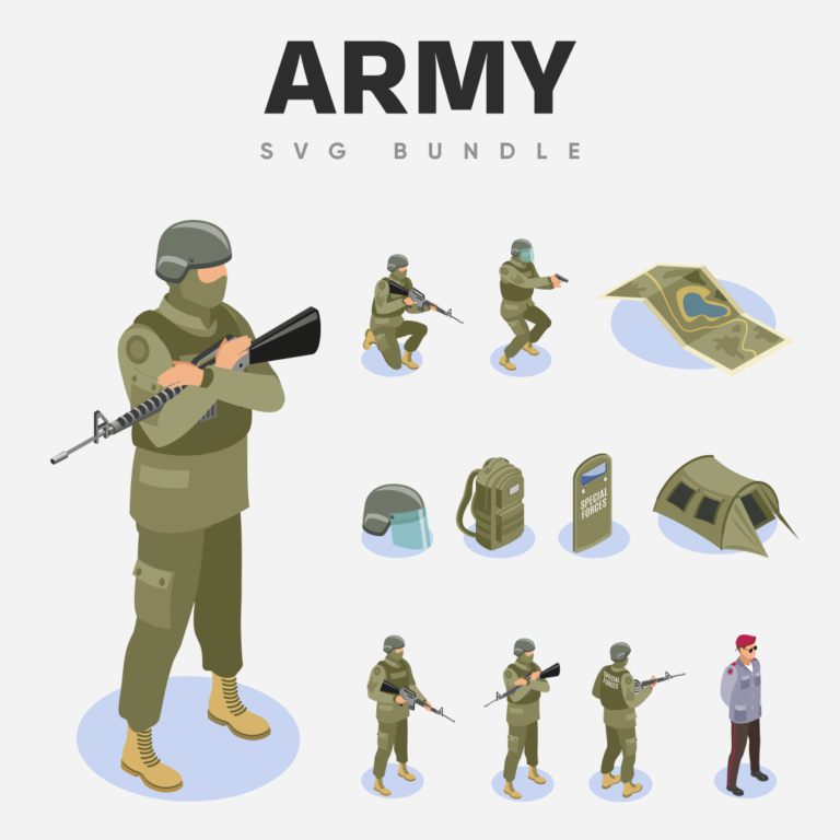 Army SVG Bundle – MasterBundles