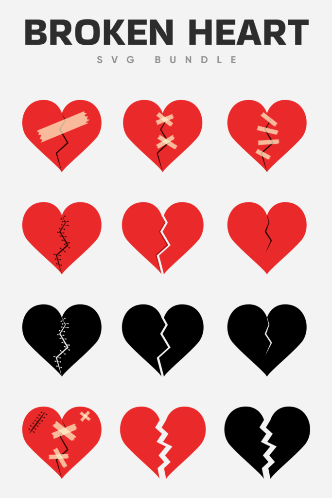 Broken Heart SVG – MasterBundles
