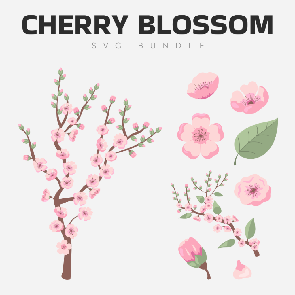 Cherry Blossom Tree SVG Free – MasterBundles
