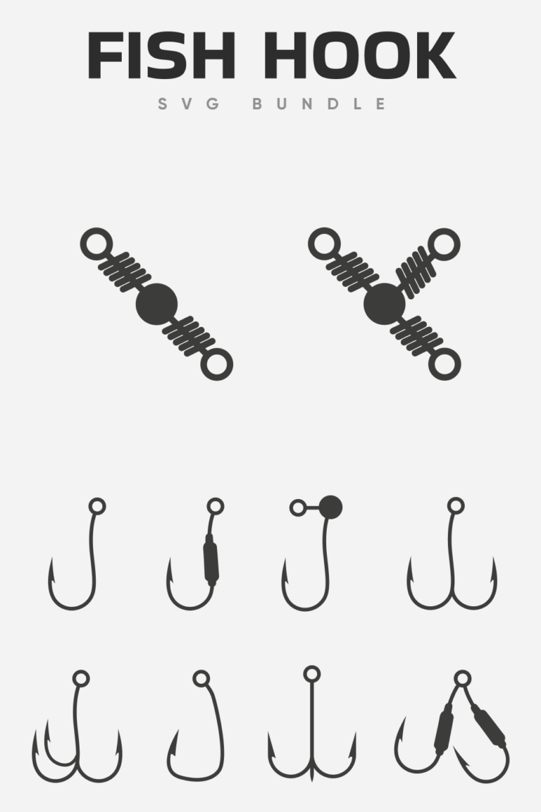 Fish Hook SVG Bundle | Master Bundles