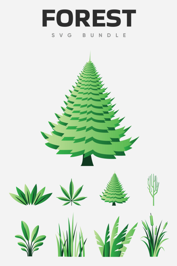 Forest SVG: 8 Floral Designs – MasterBundles