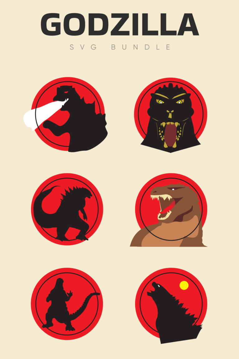 Godzilla SVG Bundle: 6 Files – MasterBundles