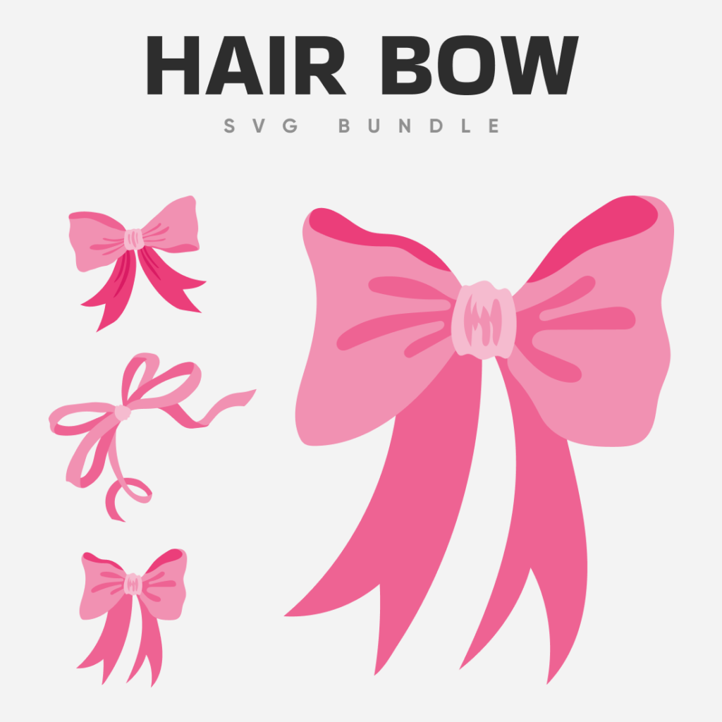 Hair Bow Template Svg | Bow Cut File|Bow Template for Cricut | Master ...