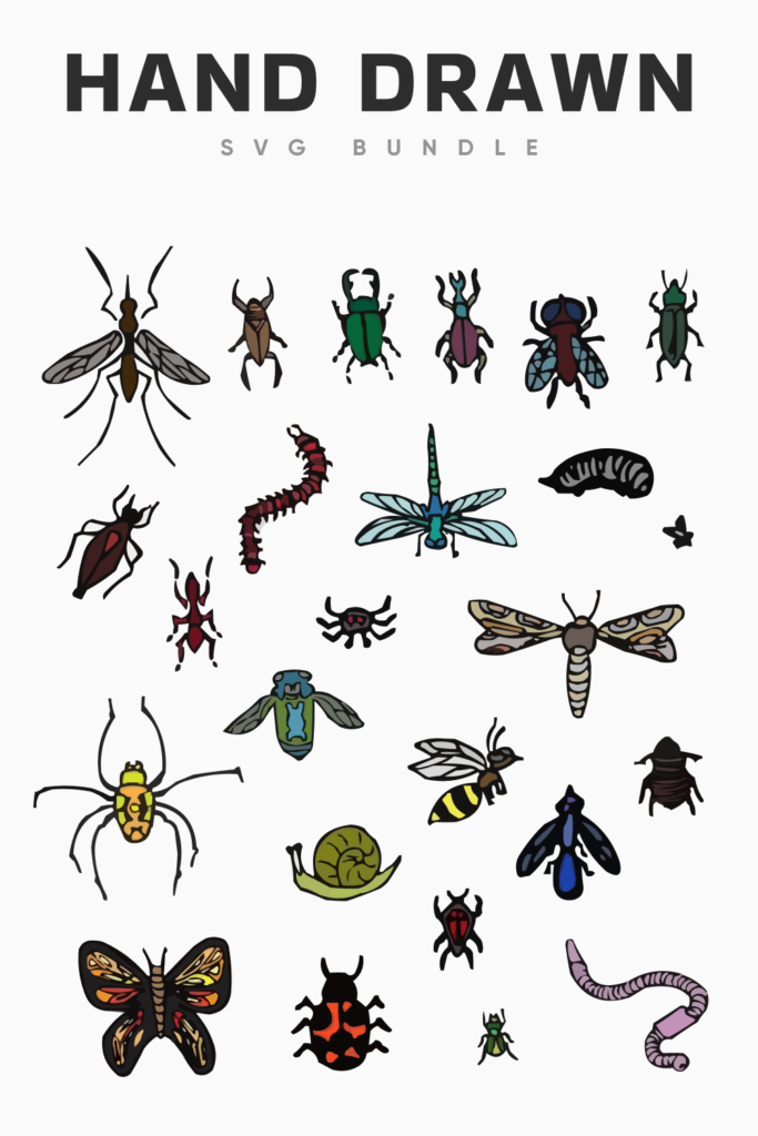 Hand Drawn SVG Bundle: 25 Files | Master Bundles
