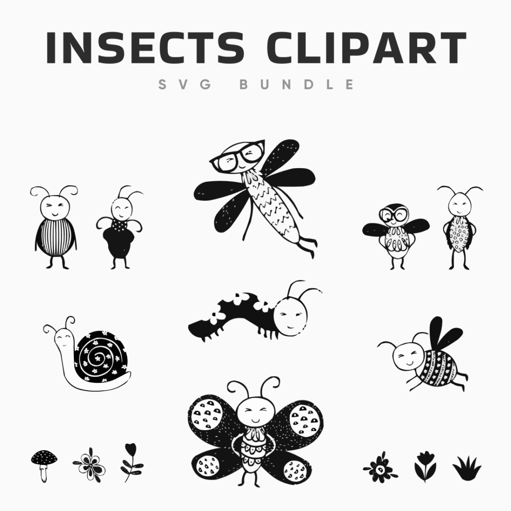 Insects Clipart SVG Bundle – MasterBundles