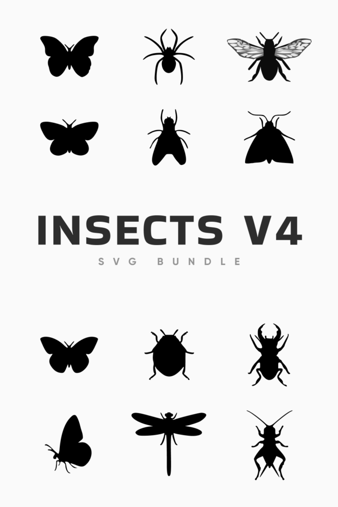 Insects V4 SVG Bundle: 12 Files | Master Bundles