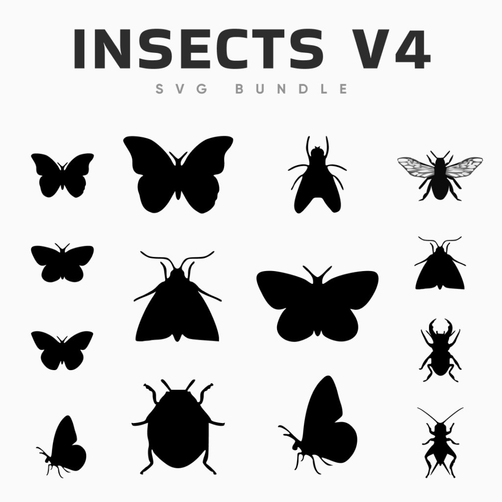 Insects V4 SVG Bundle: 12 Files – MasterBundles