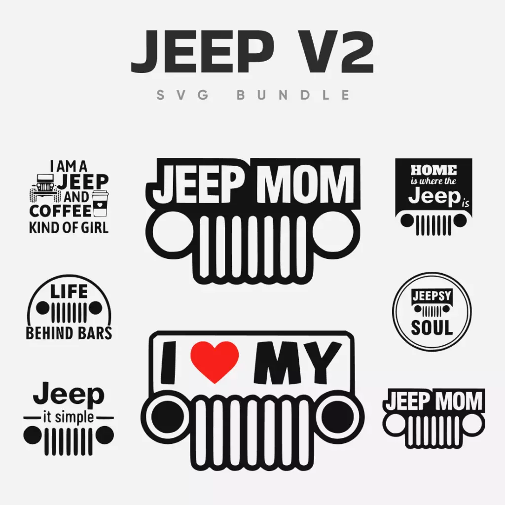 Jeep Wrangler SVG: 8 Designs – MasterBundles