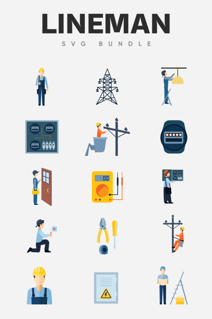 16 Lineman SVG Files – MasterBundles