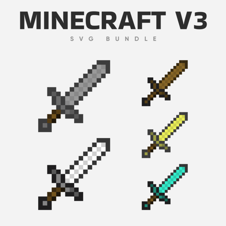 Minecraft SVG Files Bundle – MasterBundles