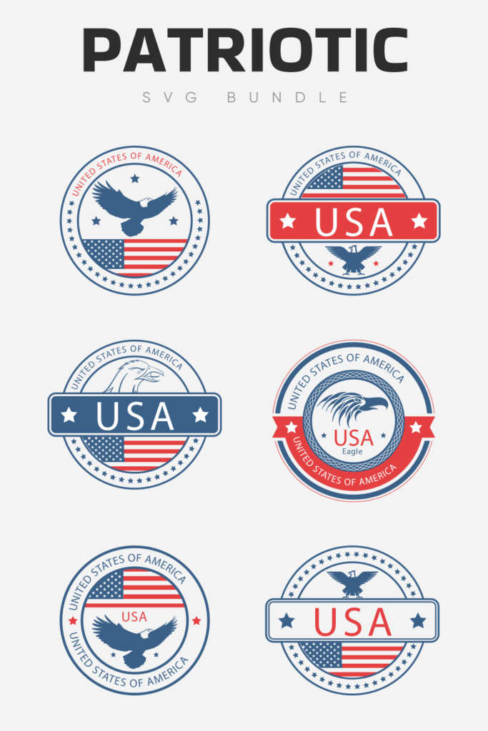 Patriotic SVG Bundle: 6 Files – MasterBundles