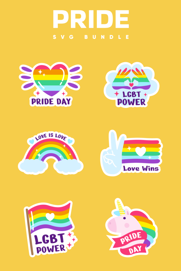Pride SVG Bundle: 6 Files | Master Bundles