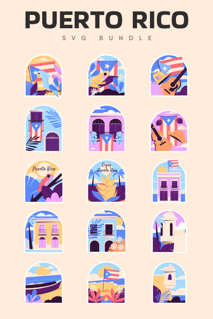Puerto Rico SVG Bundle | Master Bundles