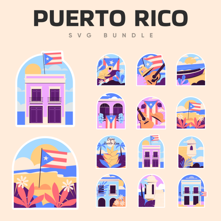 Puerto Rico SVG Bundle – MasterBundles