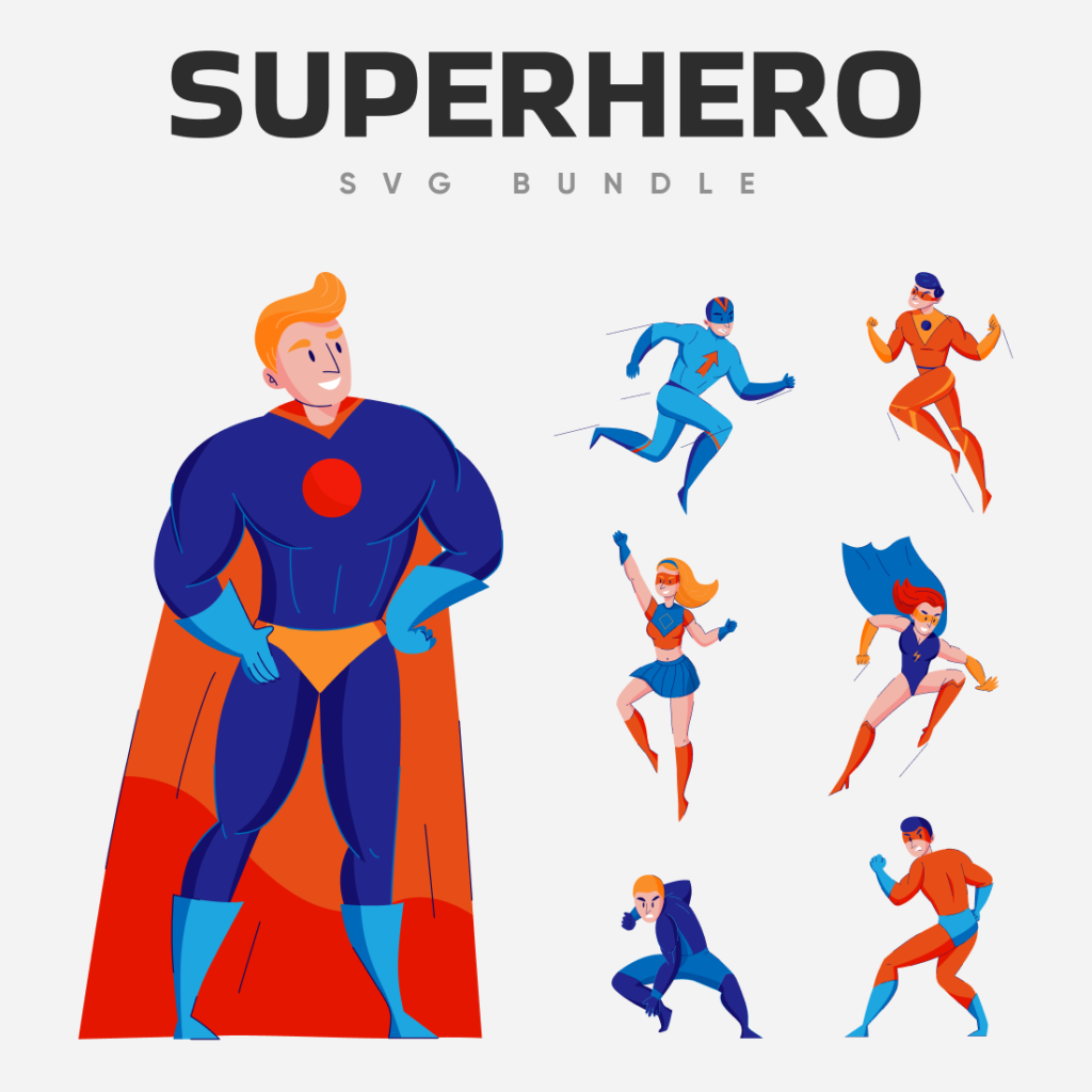 Superhero SVG Bundle – MasterBundles