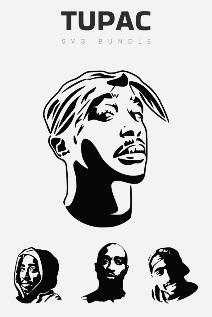 Tupac SVG: 5 Files | Master Bundles