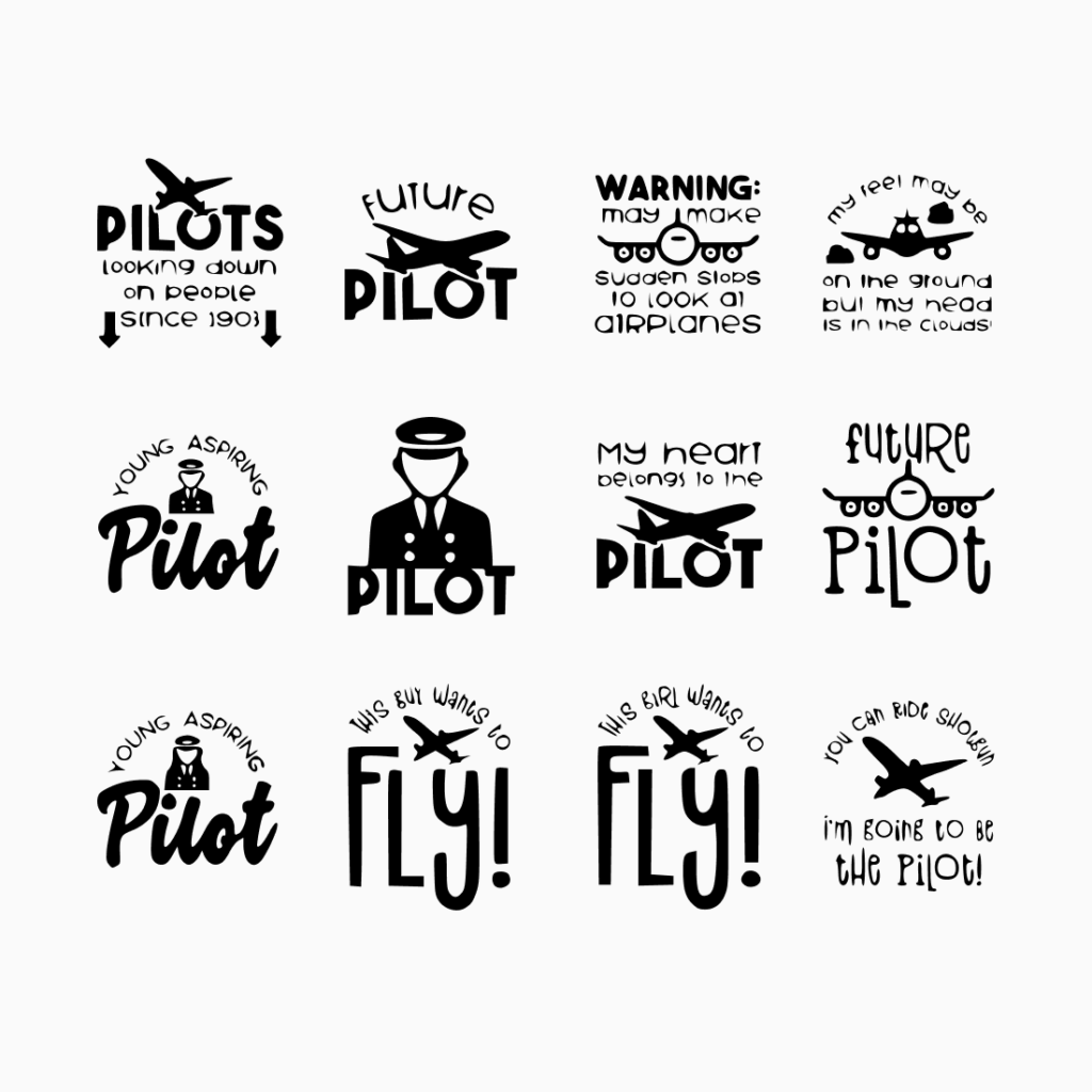Airplane Pilot SVG Bundle – MasterBundles