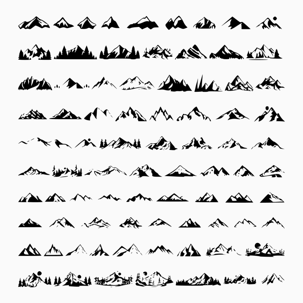 Mountains SVG Bundle: 82 Designs – MasterBundles